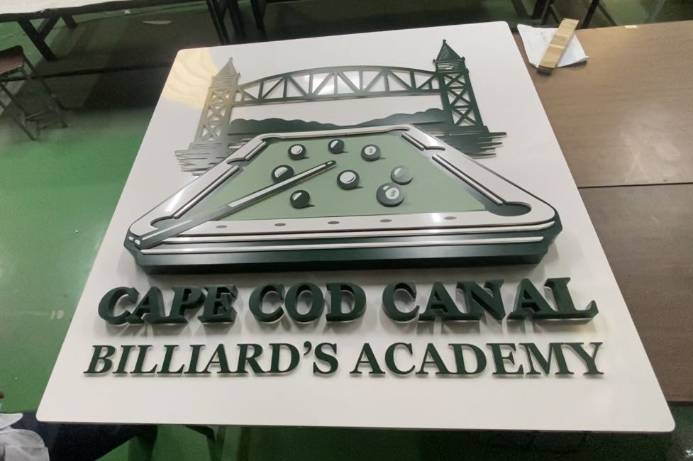 Branded Custom Signs for Cape Cod Canal Billiards Academy | AFCultures ...