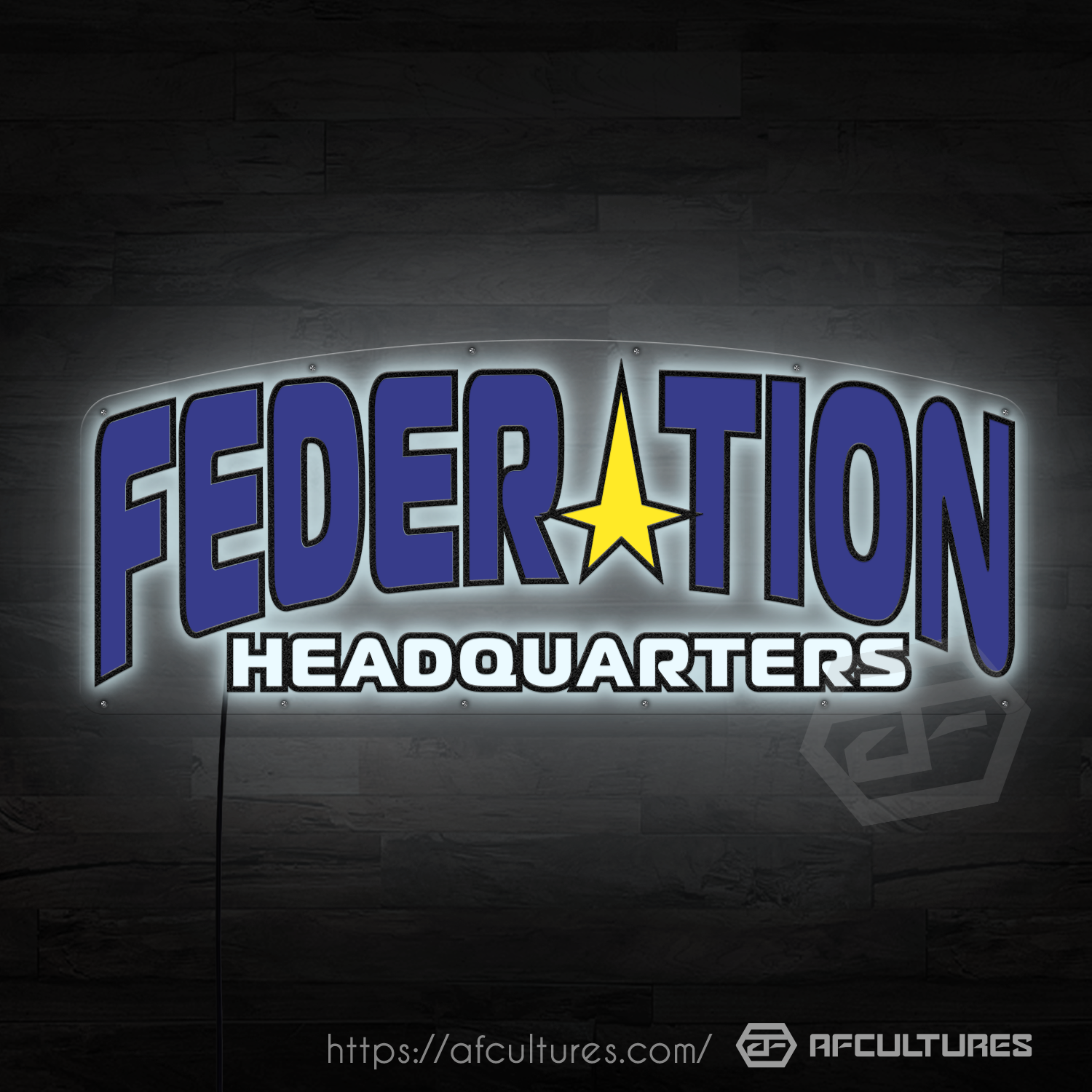 Afcultures custom signs for Federation Headquarters – AFCultures