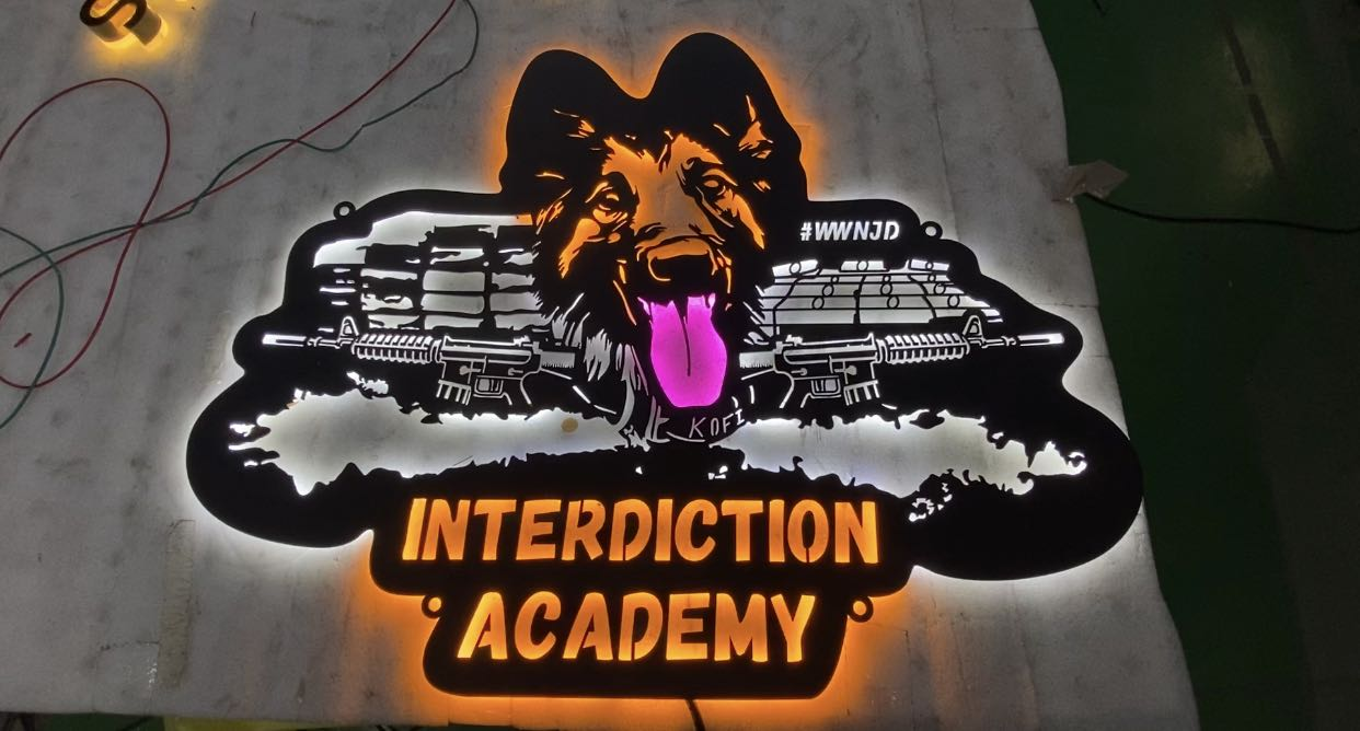 Branded Custom Signs for Interdiction Academy | AFCultures Sign Solutions