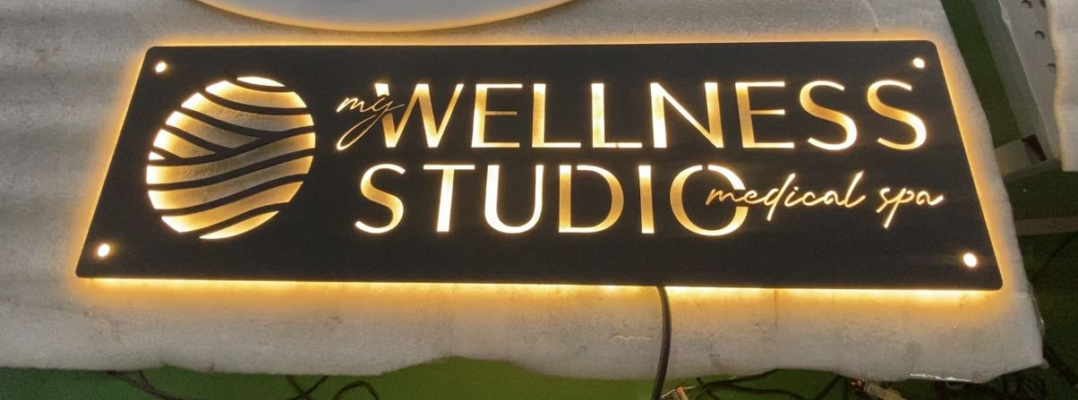 Branded Custom Signs for My Wellness Studio Medical Spa | AFCultures ...