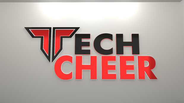 Branded Custom Signs for Tech Cheer | AFCultures Sign Solutions